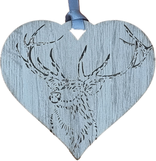 Stag Engraved Heart – Keepsakes